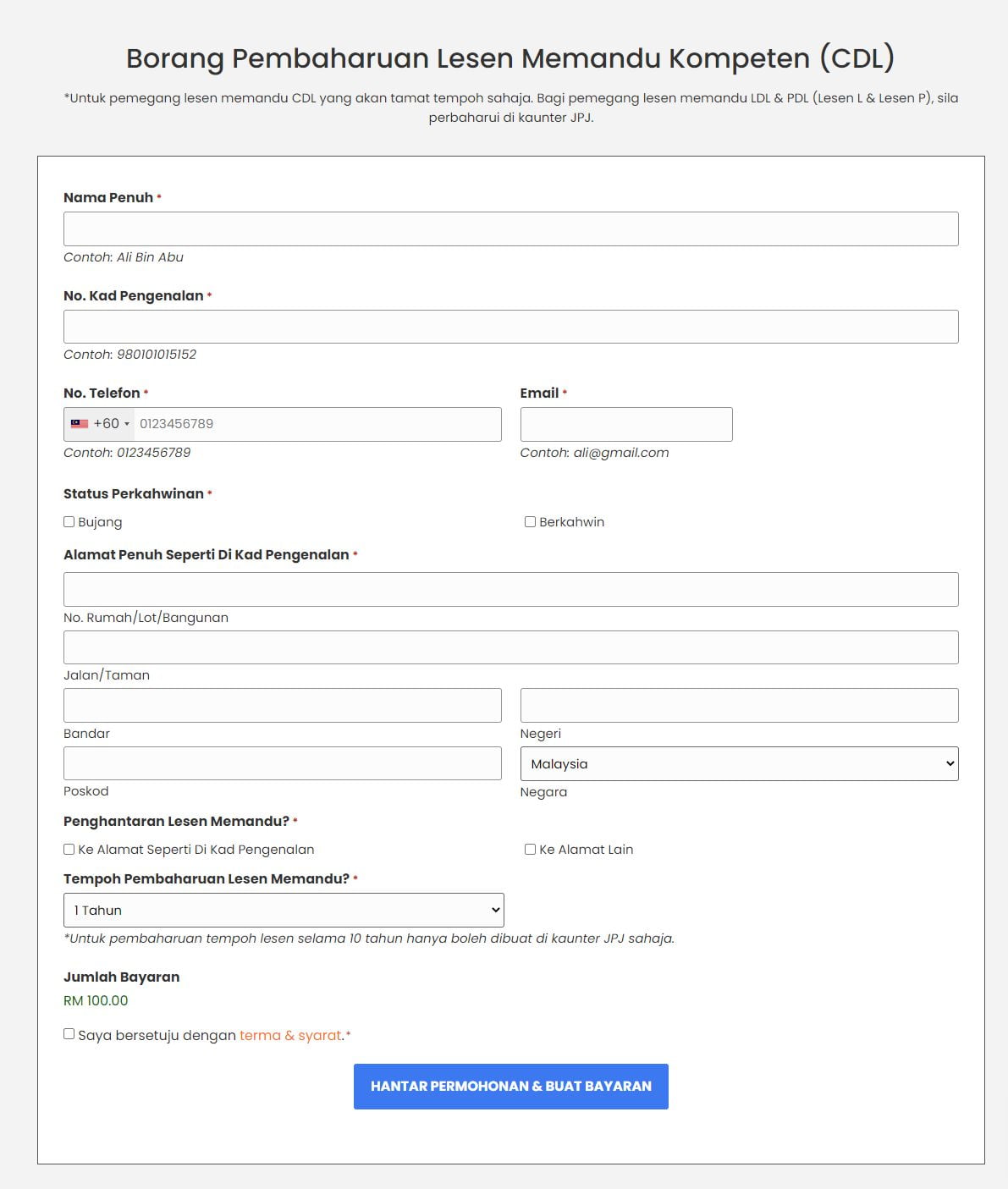 Renew Lesen Secara Online - MYLESEN2U